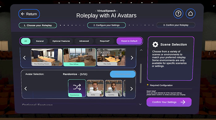Roleplay with AI Avatars – VirtualSpeech Help Center